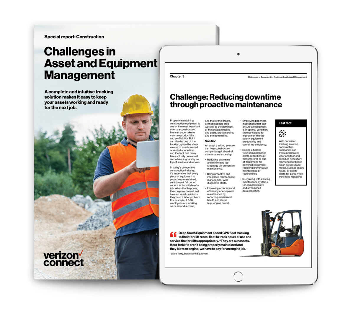 Heavy Equipment Tracking Software | Verizon Connect