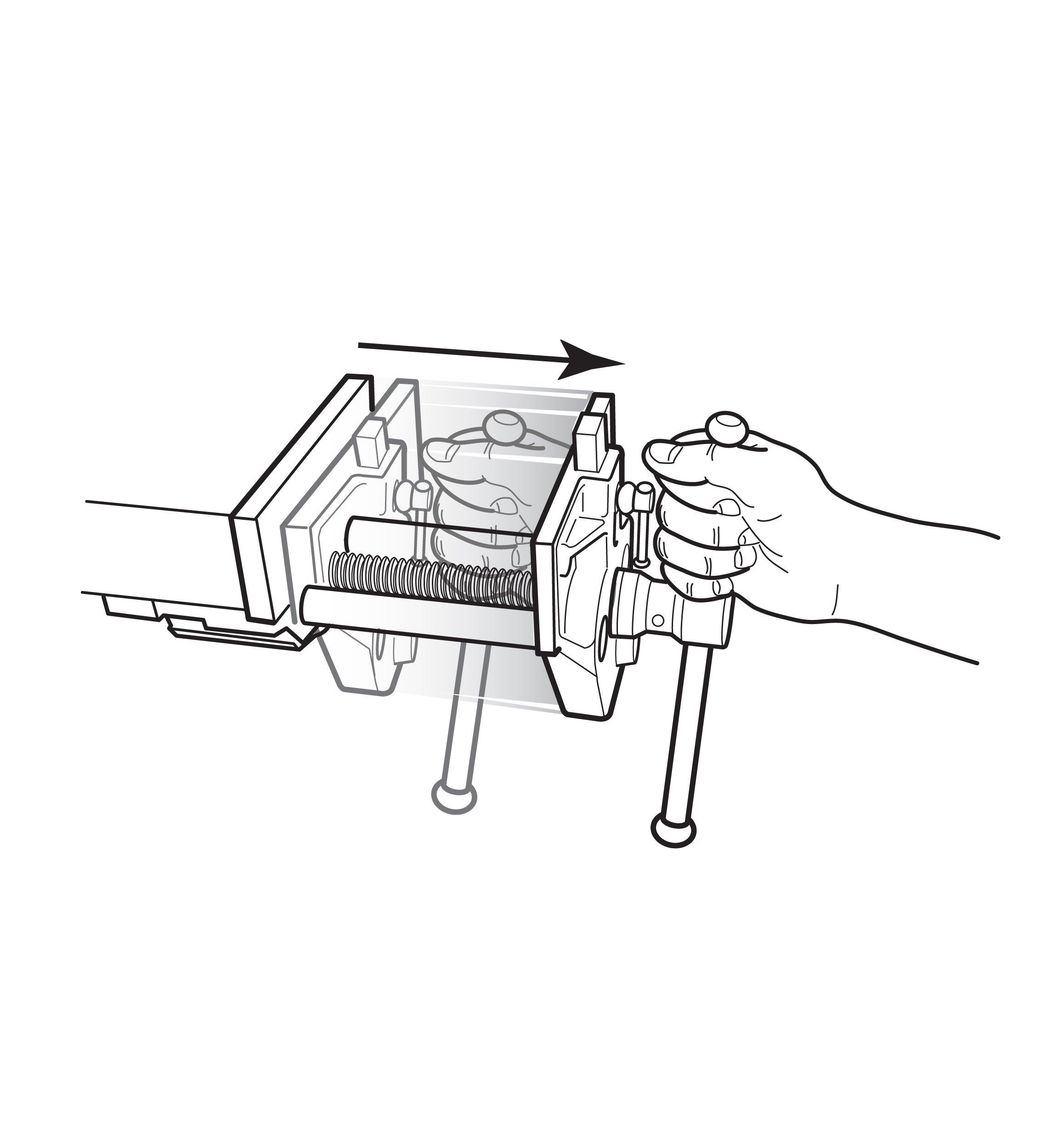 bench vice diagram and function