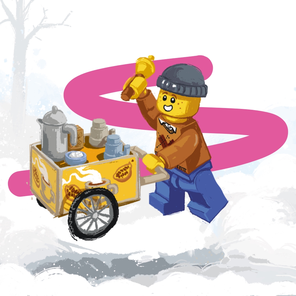 Brew four mugs of Christmas cocoa | LEGO.com for Families