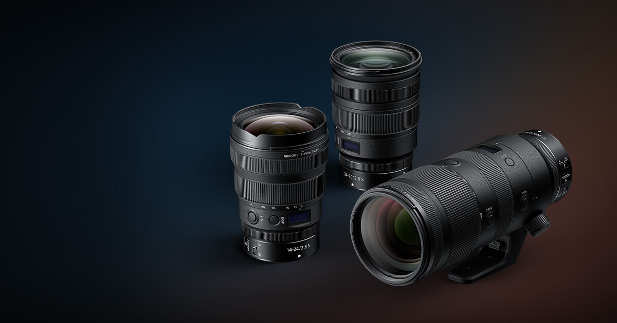 NIKKOR Z Mirrorless Pro Zoom Lens Trio | 14-24mm, 24-70mm, 70-200mm