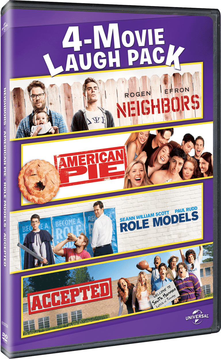 Neighbors / American Pie / Role Models / Accepted 4-Movie Laugh Pack ...
