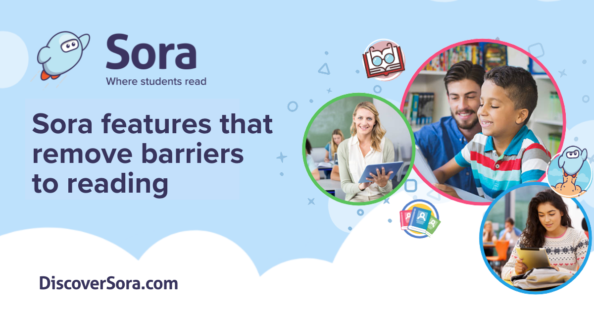 Features of Sora, the student reading platform