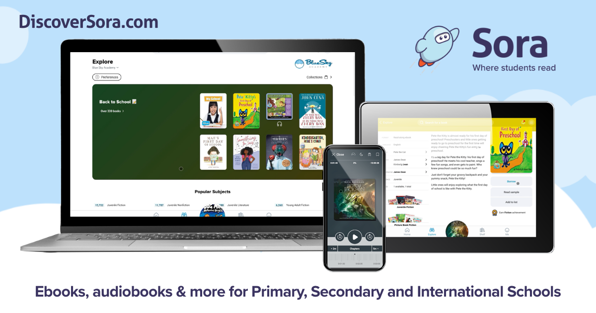 Sora - The digital reading platform for schools worldwide