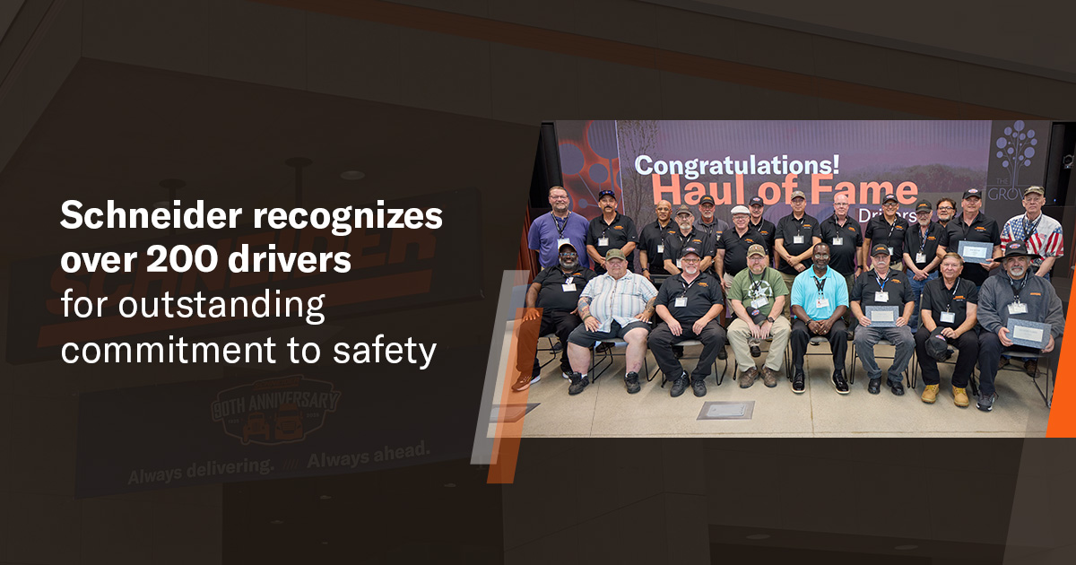 Schneider honors drivers for commitment to safety | Schneider
