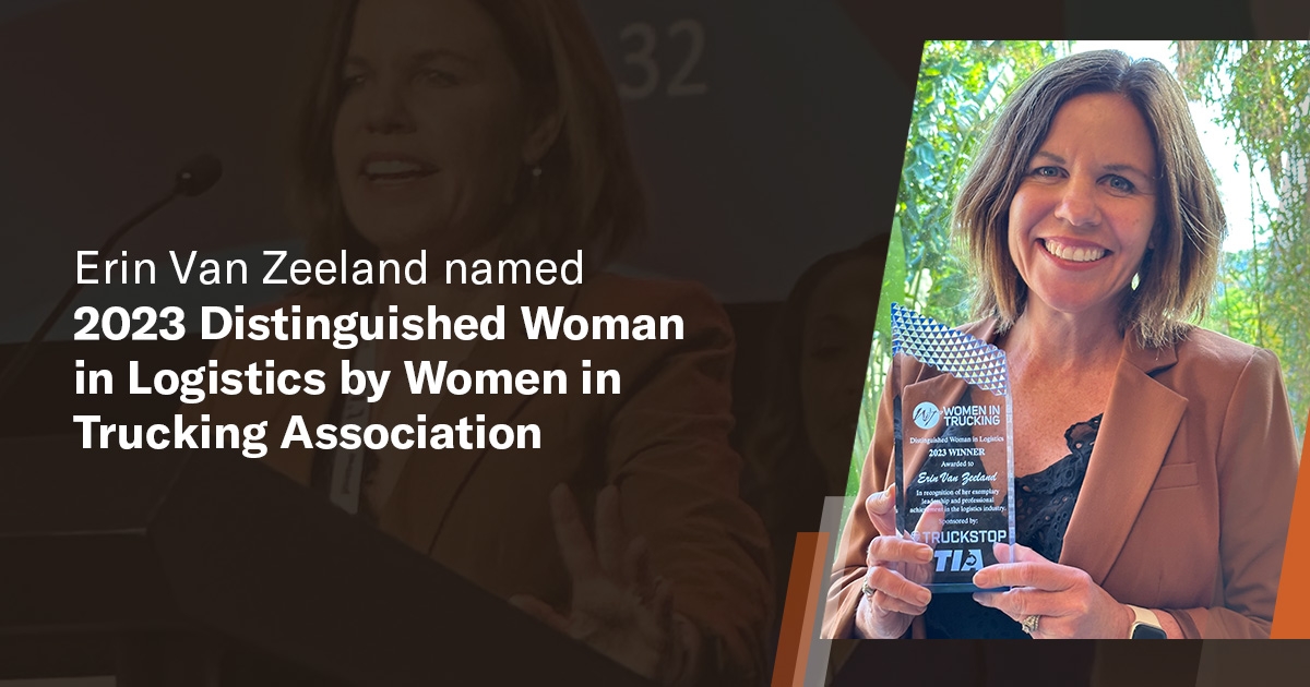 Erin Van Zeeland named 2023 Distinguished Woman in Logistics