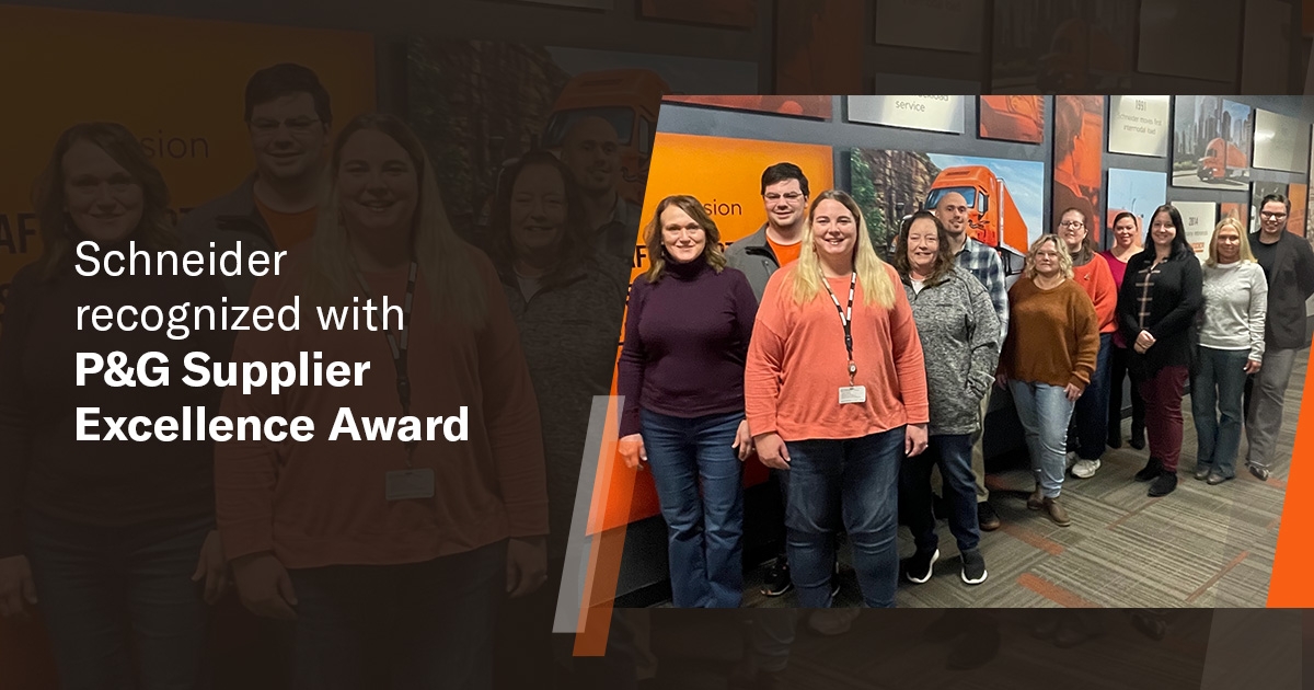 Schneider recognized with P&G Supplier Excellence Award