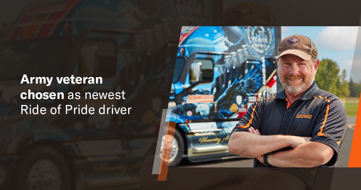 Army veteran chosen as newest Ride of Pride driver