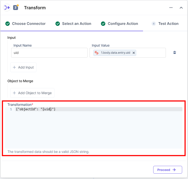 Create an Algolia Object using Entry UID