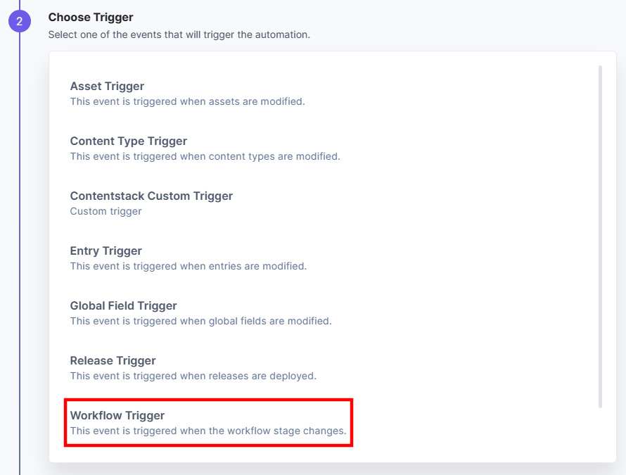 Contentstack Trigger