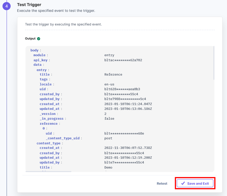 Contentstack Trigger