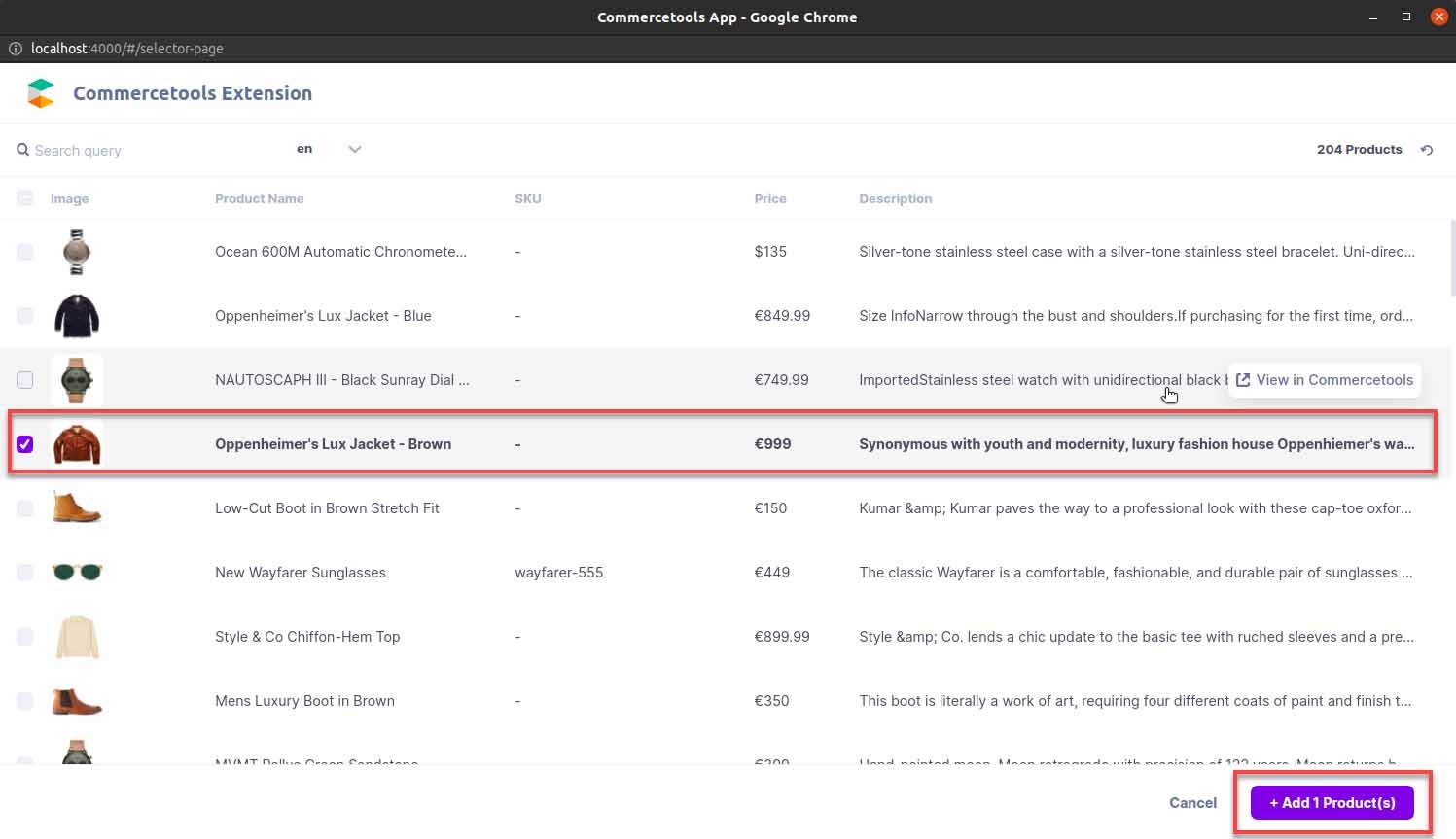 commercetools App Installation Guide
