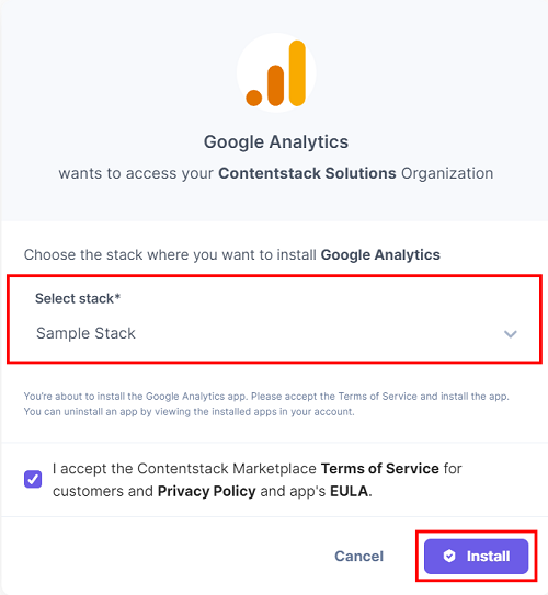 Google Analytics App Installation Guide | Contentstack