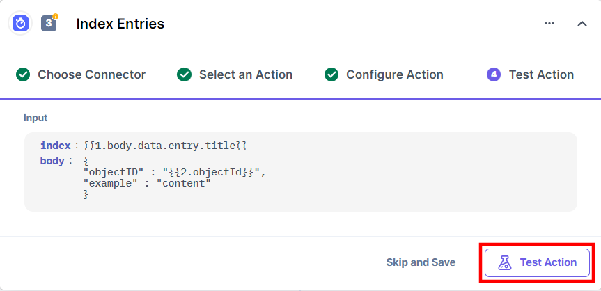 Create an Algolia Object using Entry UID