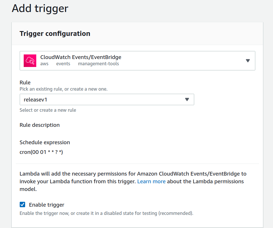 Scheduling Repeatable Releases Using Management APIs and AWS Lambda
