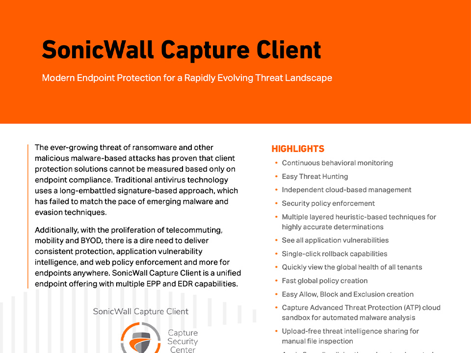 SonicWall Capture Client