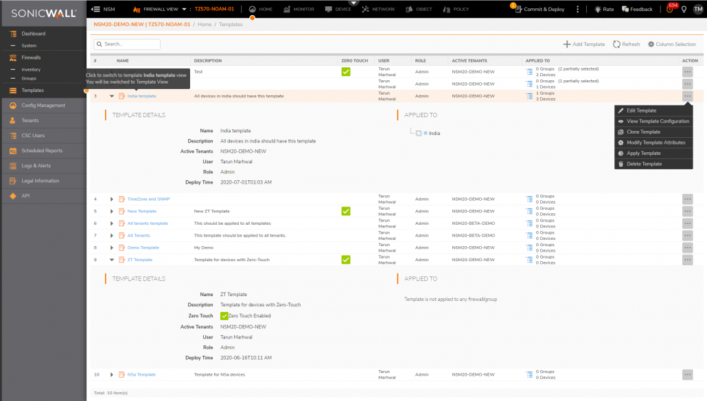SonicWall NSM: Centralized Firewall Management that Scales for Any Environment