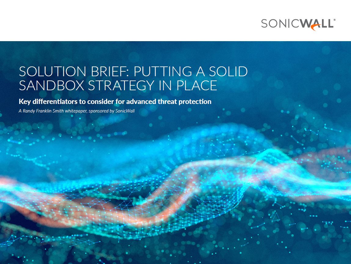 Solution brief: Putting a solid sandbox strategy in place