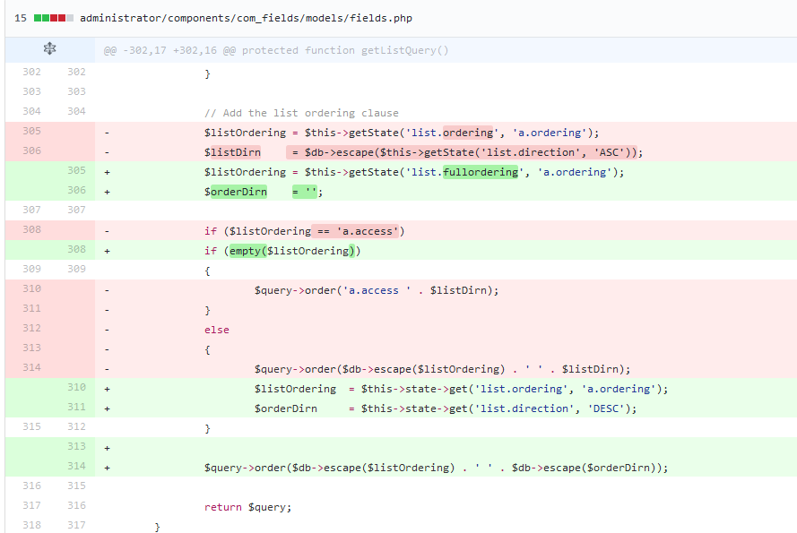 SQL Injection Vulnerability in Joomla! (CVE-2017-8917)