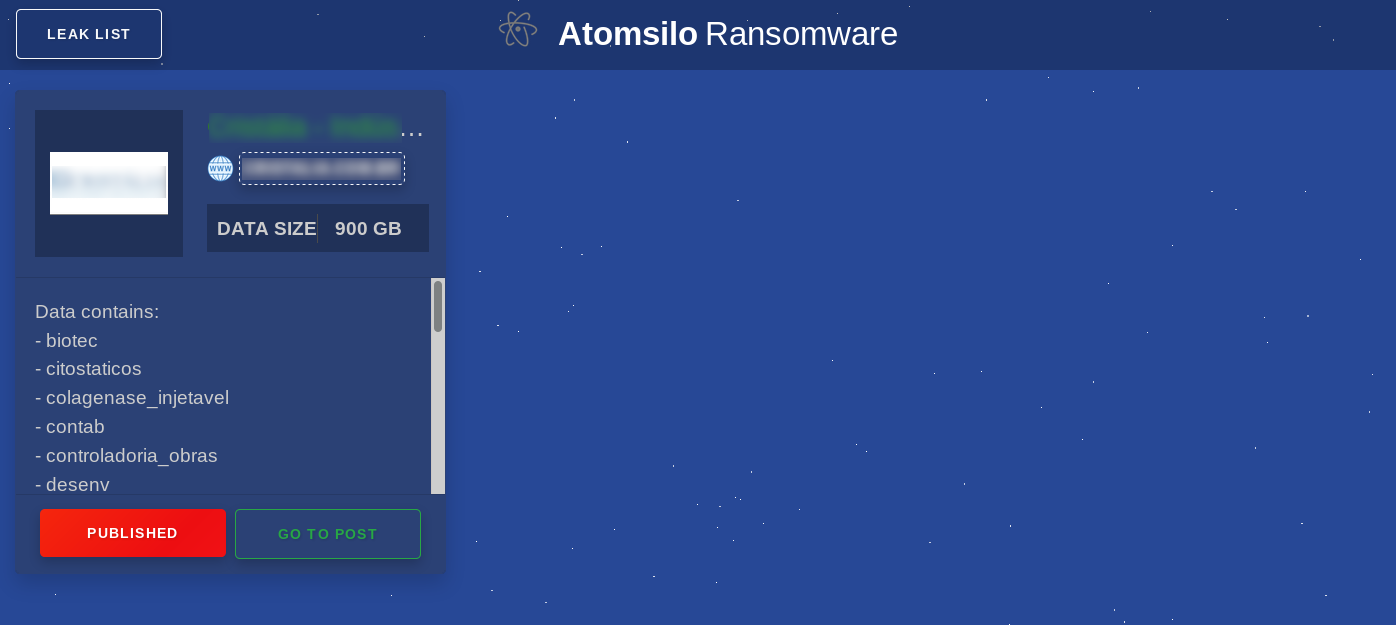 AtomSilo hits large Brazilian company in $1M double extortion scheme