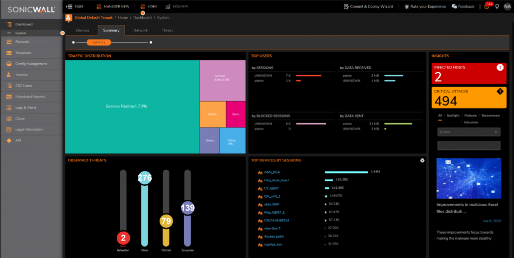 SonicWall NSM: Centralized Firewall Management that Scales for Any Environment