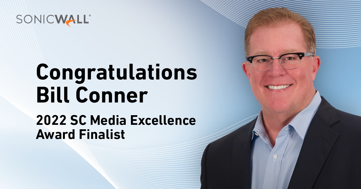 SonicWall CEO Bill Conner Selected as SC Media Excellence Award Finalist