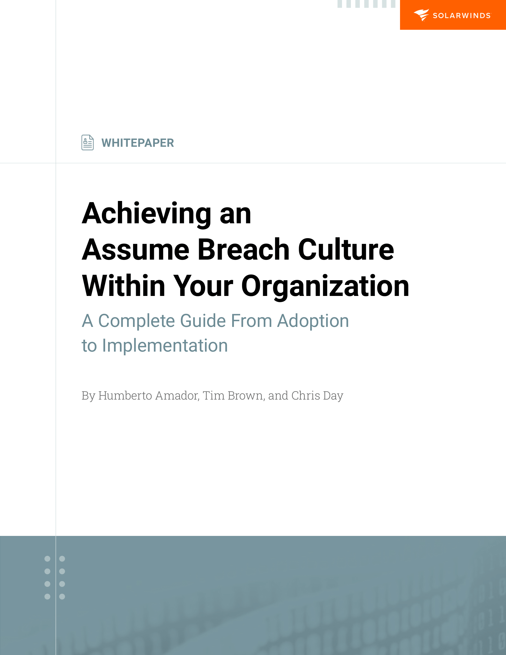 Achieving an Assume Breach Culture Within Your Organization ...