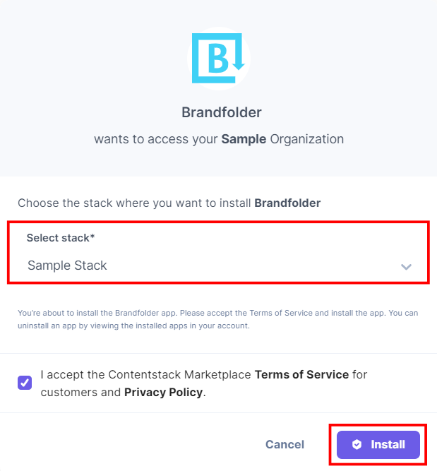 Brandfolder App Installation Guide | Contentstack