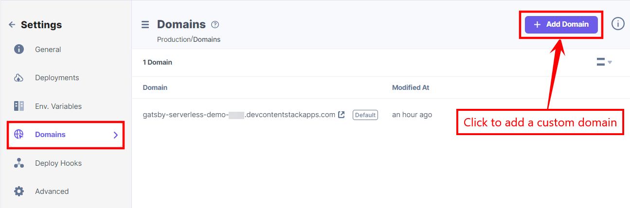 Setup Production and Non-Production Environment | Contentstack