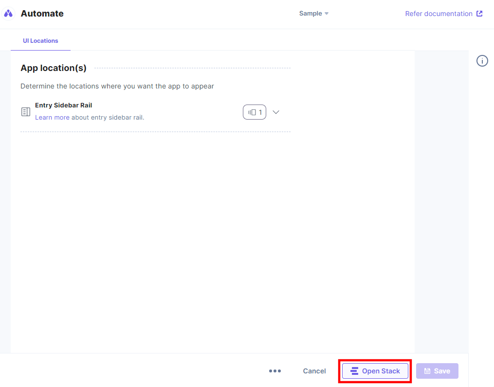 Automate App | Contentstack