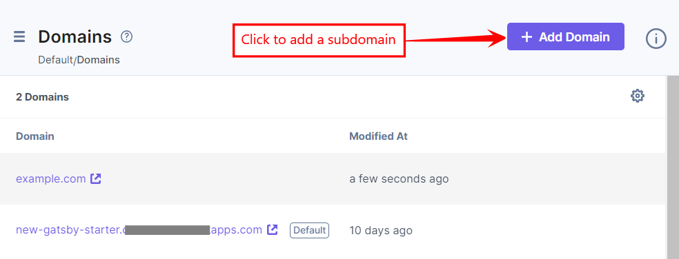 Custom Domains | Contentstack