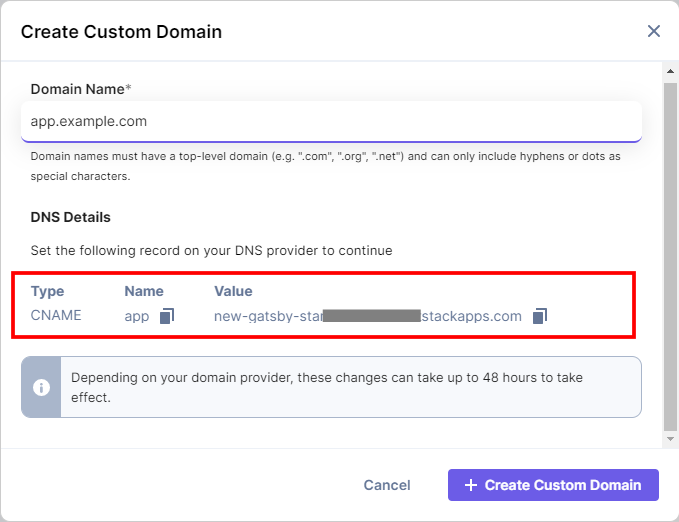 Custom Domains | Contentstack