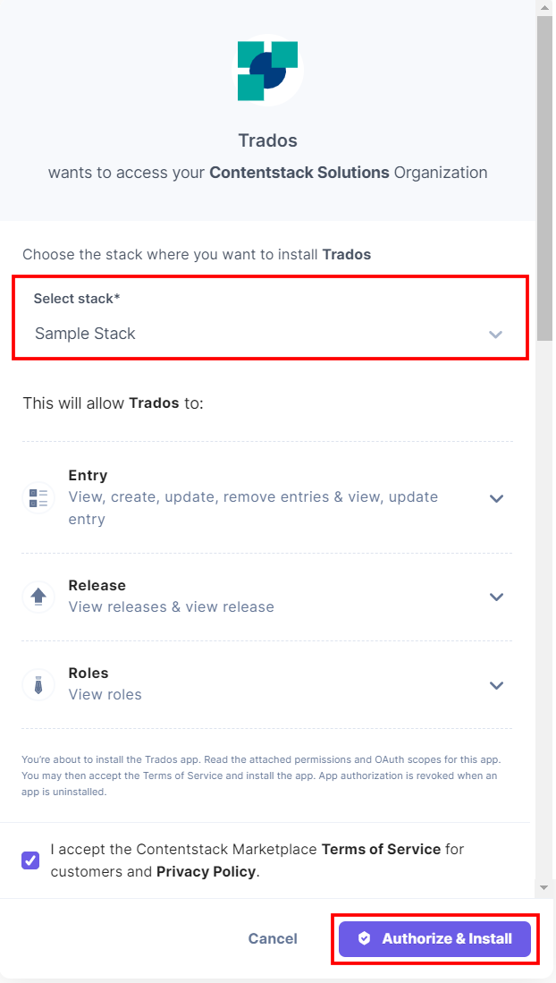 Trados App Installation Guide | Contentstack