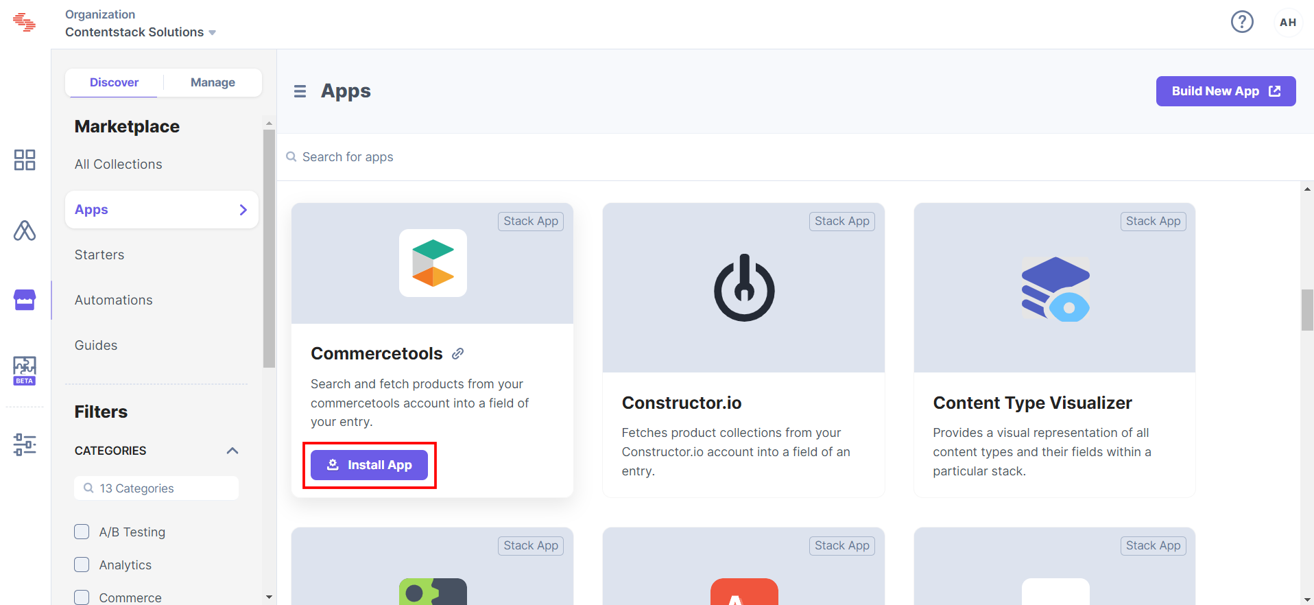 commercetools App Installation Guide