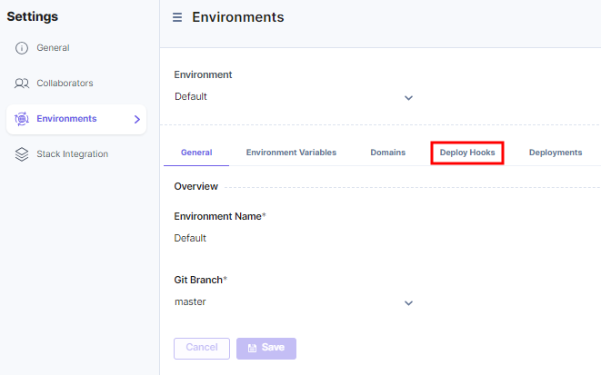 Deploy Hooks | Contentstack