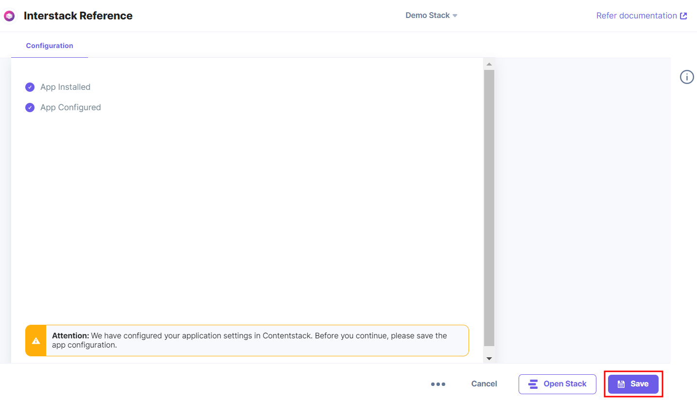 Interstack Reference App Installation Guide | Contentstack