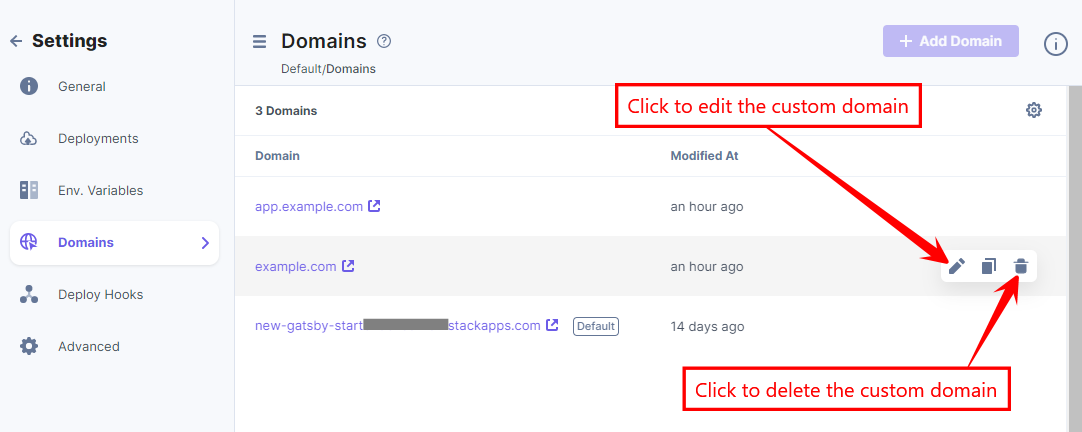 Custom Domain | Contentstack