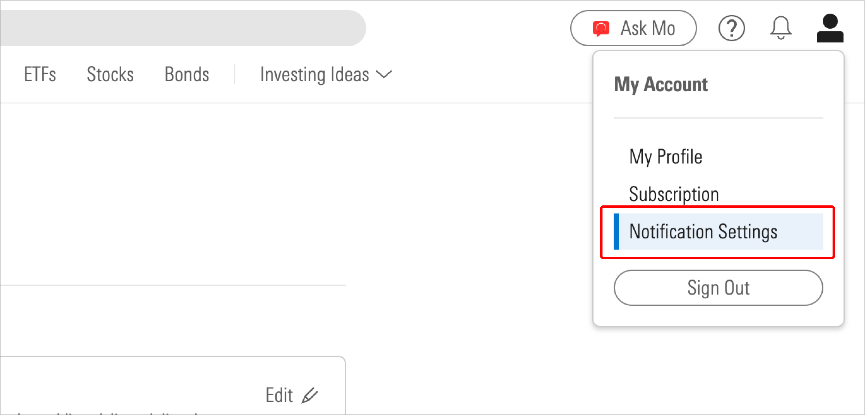 Email notifications | Help | Morningstar