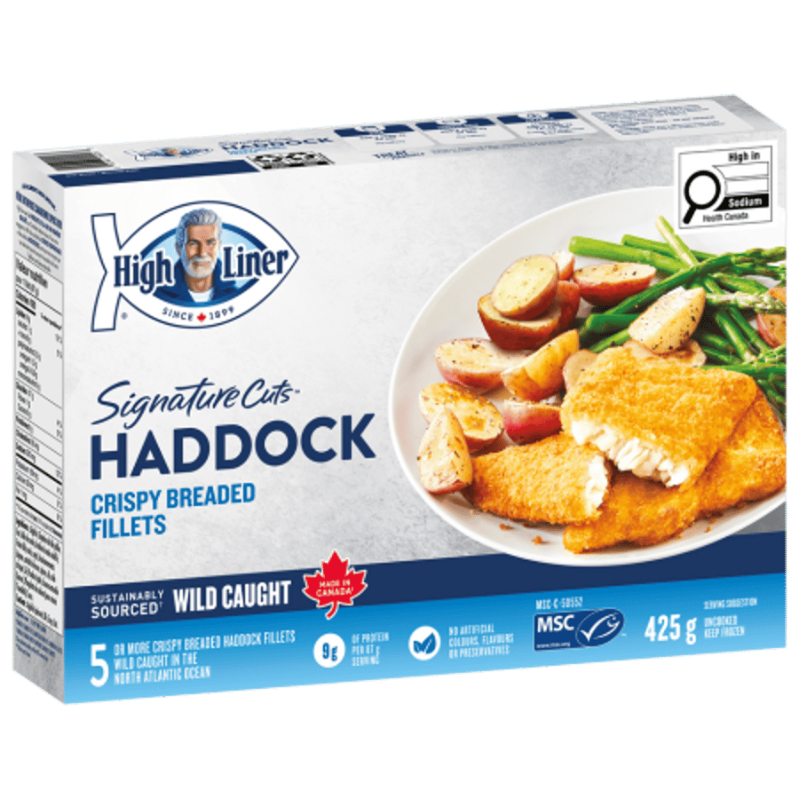 High Liner® premium haddock fillets are wrapped in a crunchy golden ...