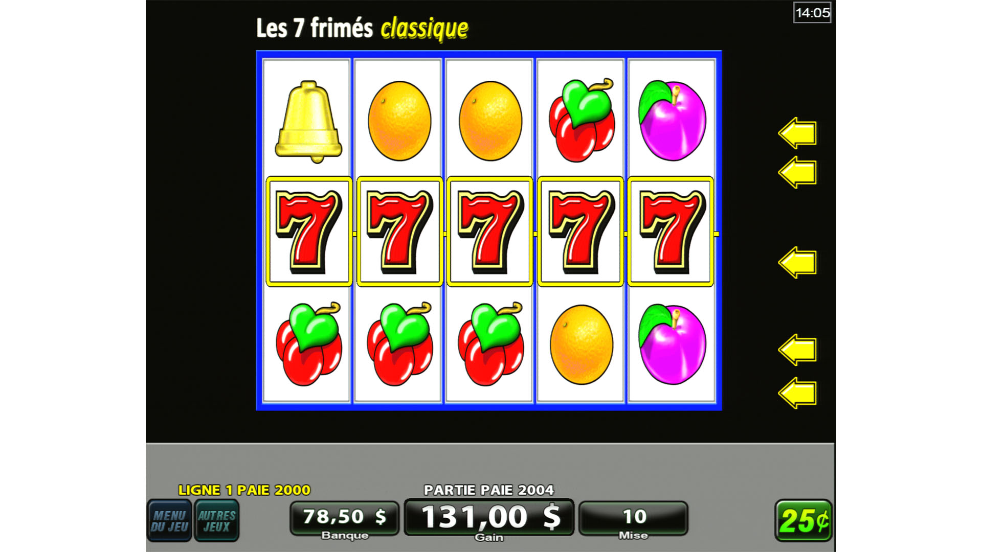 Découvrez le jeu Les 7 frimés classique – Loterie vidéo | Loto-Québec