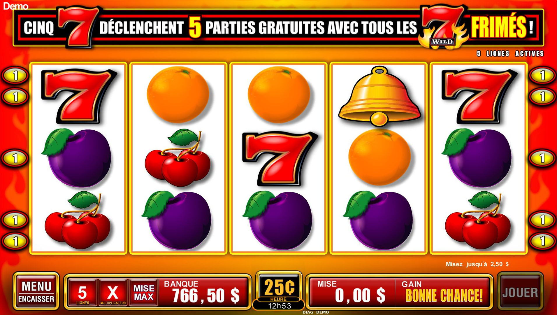 Découvrez le jeu Bonus Sevens Wild™ – Loterie vidéo | Loto-Québec