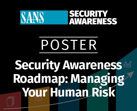 Security Awareness Roadmap: Managing Your Human Risk | SANS Poster