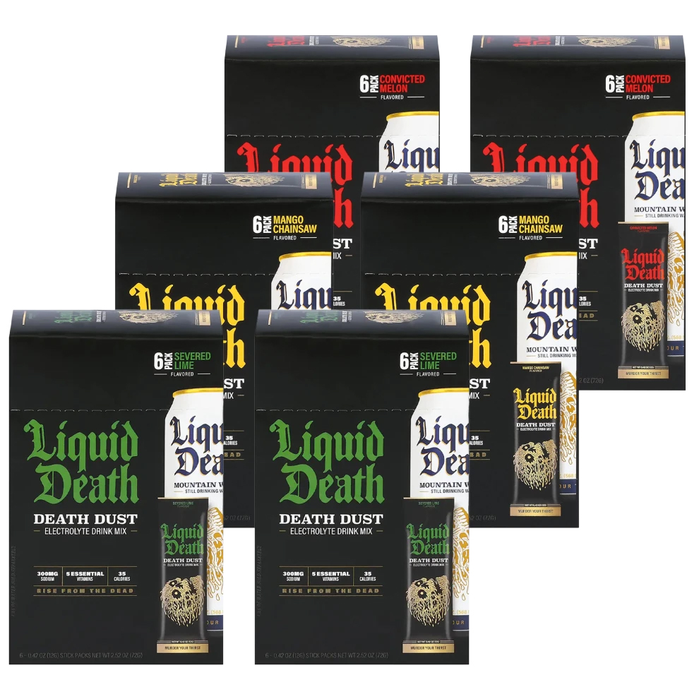 36pk Liquid Death Electrolyte Powder $20 at Brad's Deals