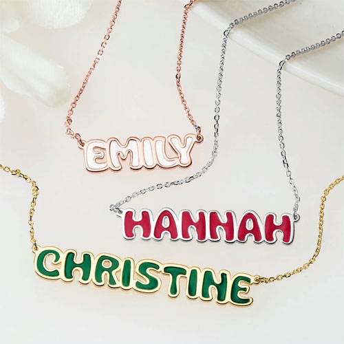 Enamel Name Jewelry $20 Shipped