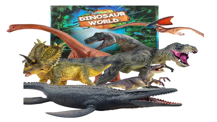 6pc Dinosaur Toy Set $20 at Brad's Deals