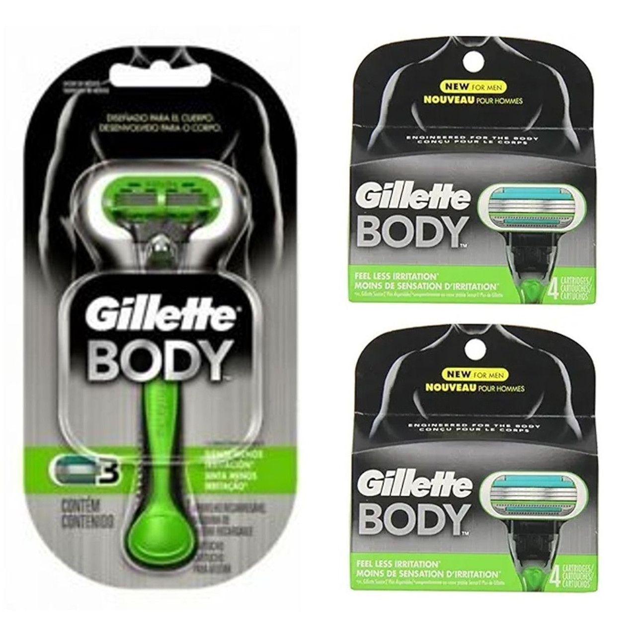 Gillette Body Razor + 9 Refills $22 at Brad's Deals