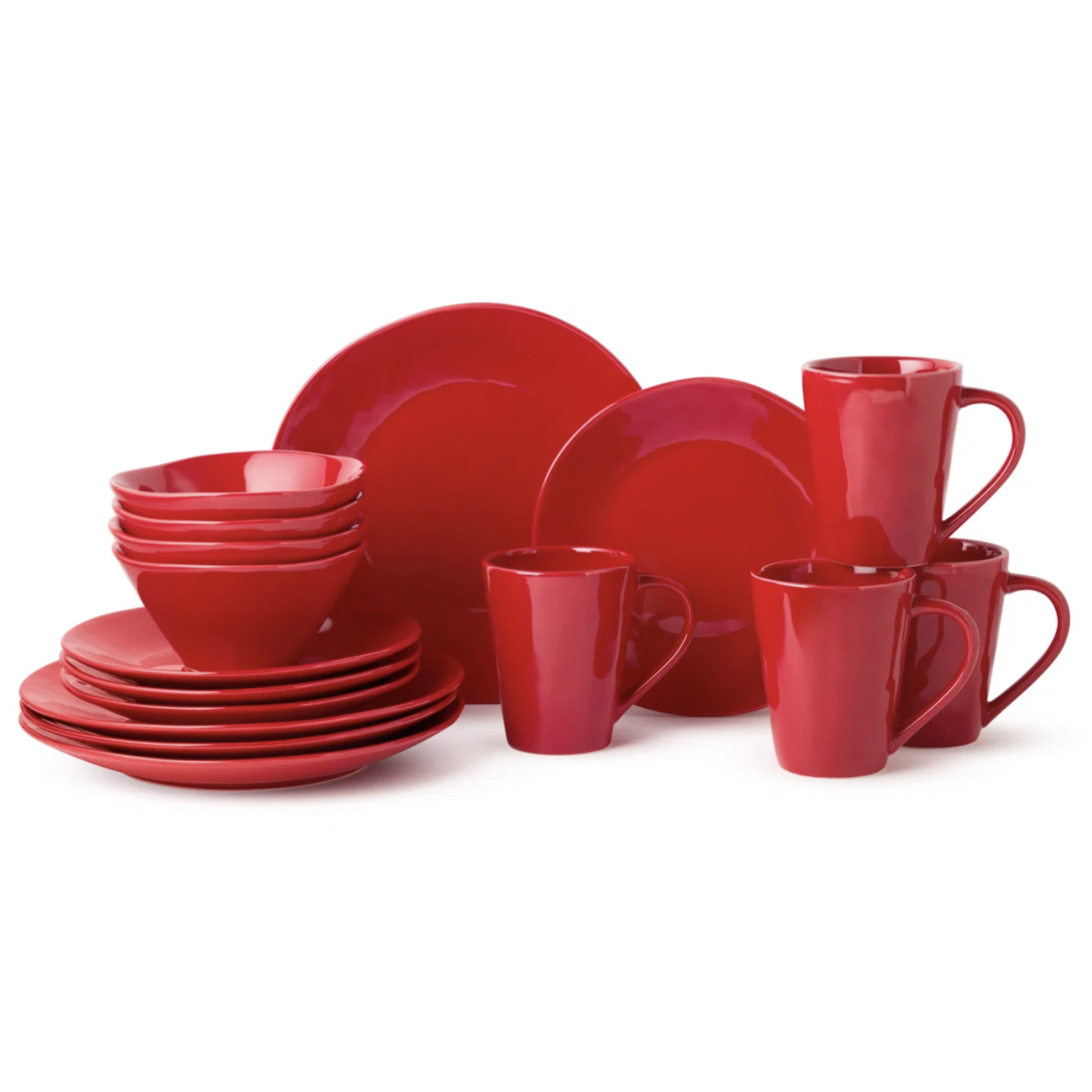 Berry Red Christmas Dinnerware Set $110 at Brad's Deals